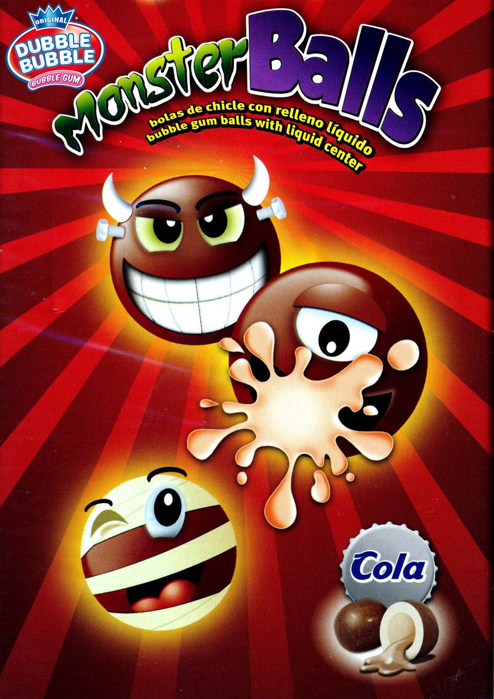 dubble bubble moster balls schaukarte | Kaugummiautomaten ...